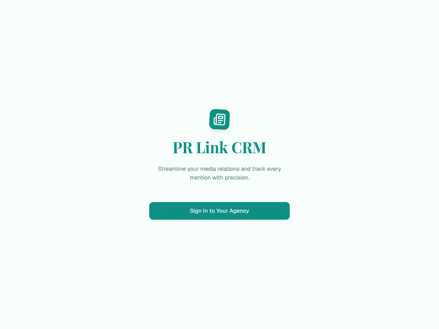 PR Agency CRM