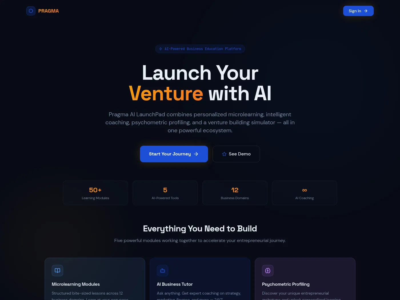 Pragma AI LaunchPad