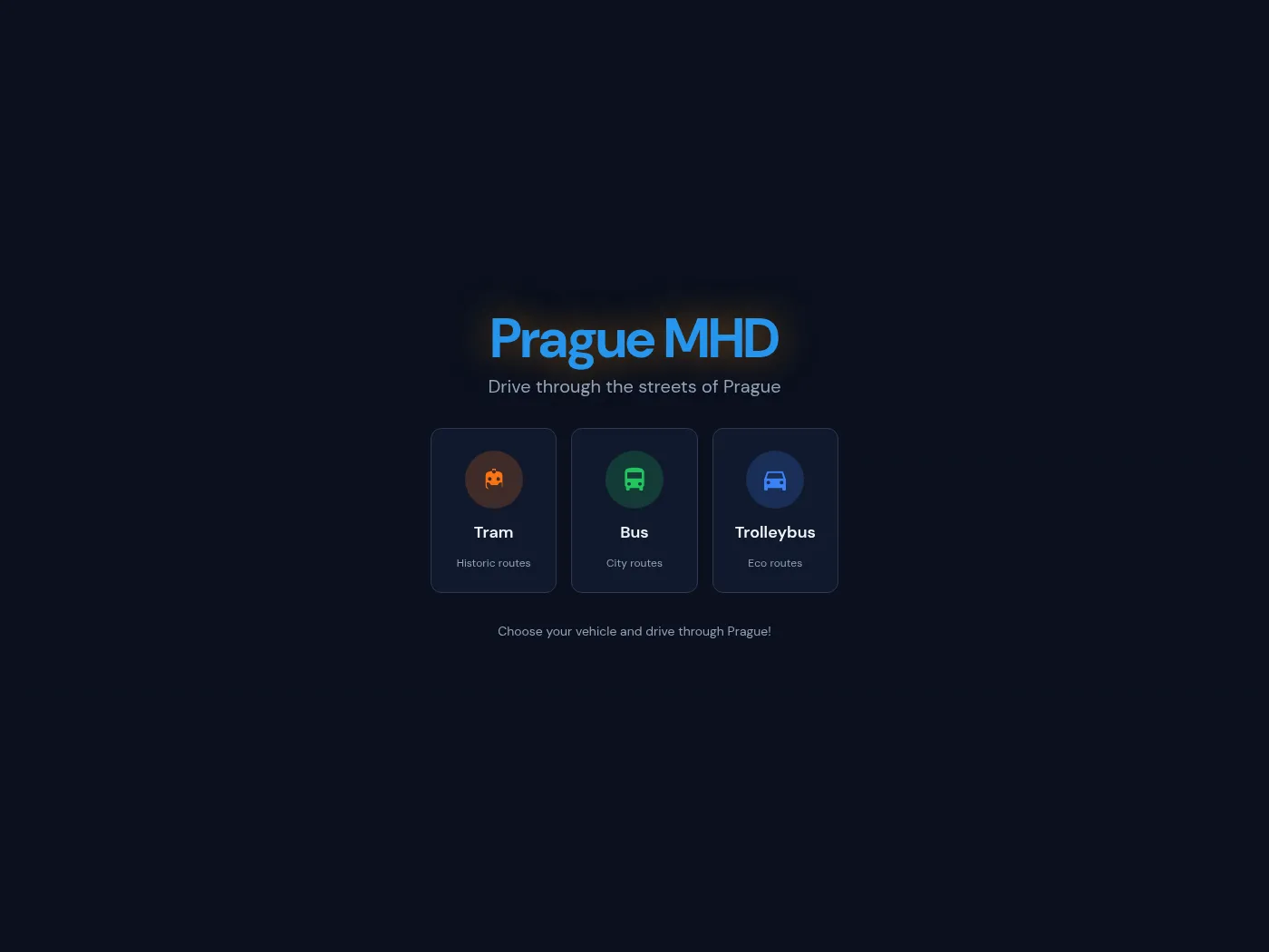 Prague MHD 3D Game