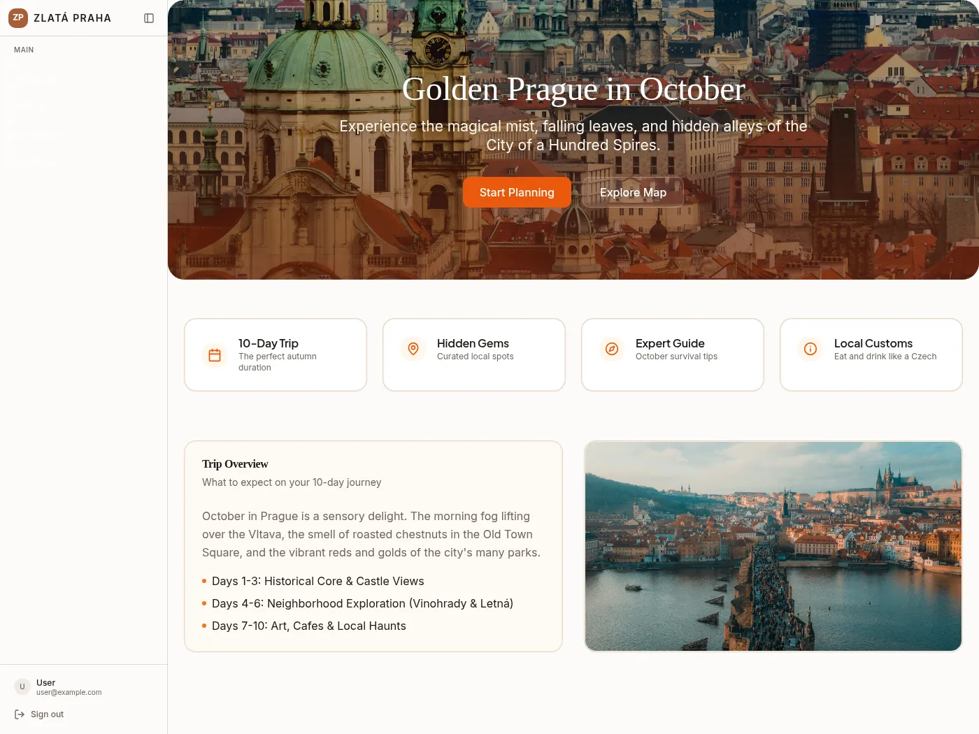 Prague Trip Planner