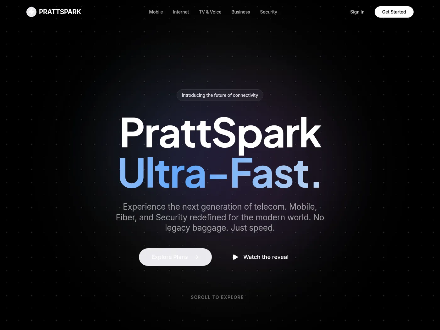 PrattSpark Telecom Portal