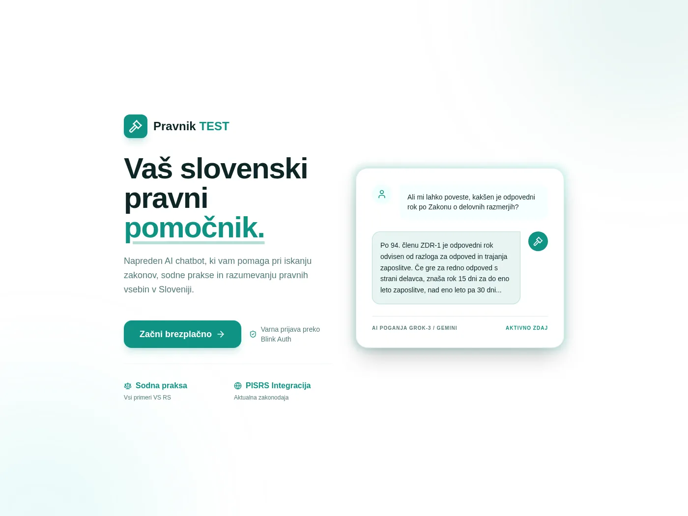 Pravnik Chat Assistant