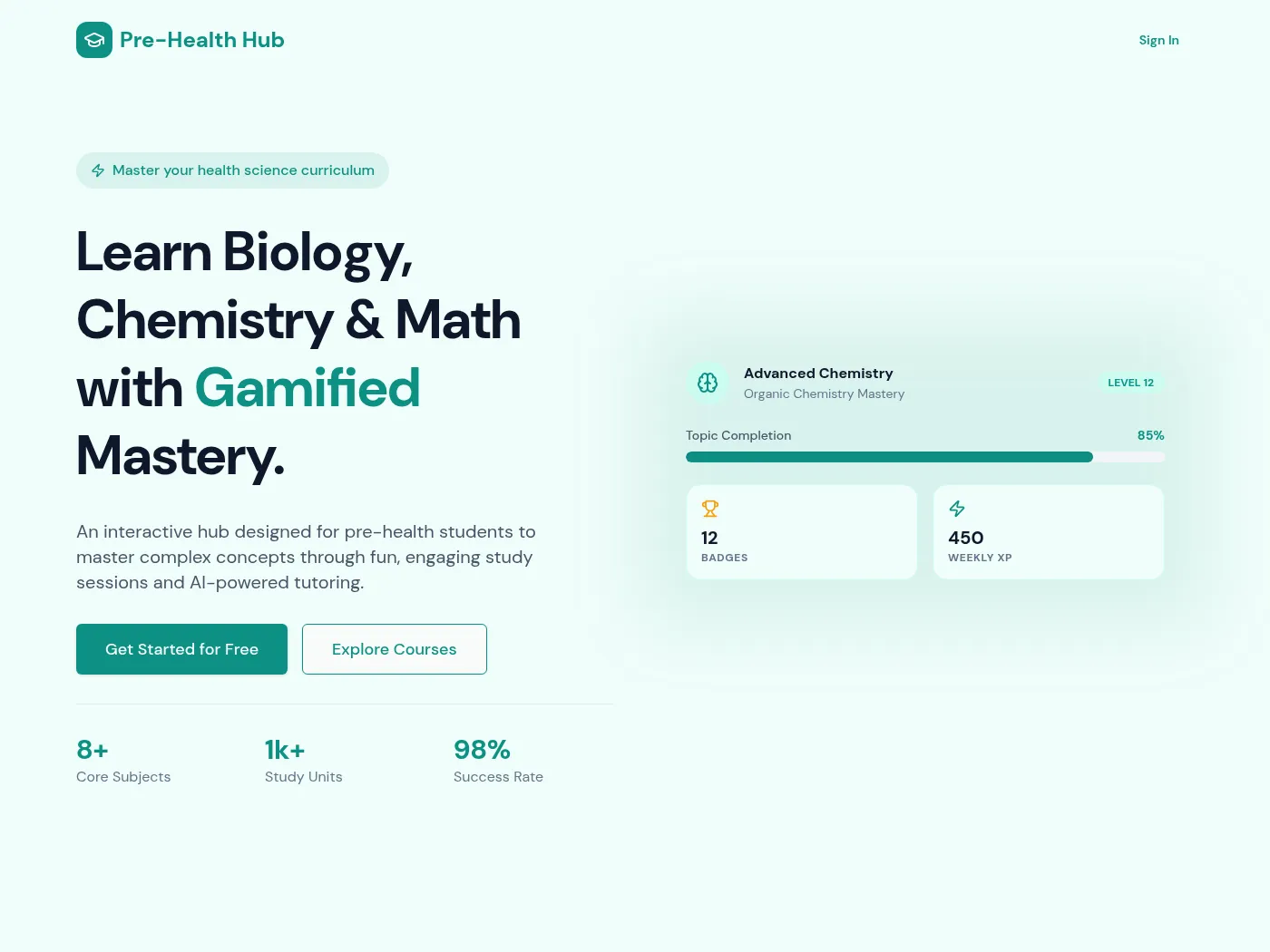 Pre-Health Study Hub