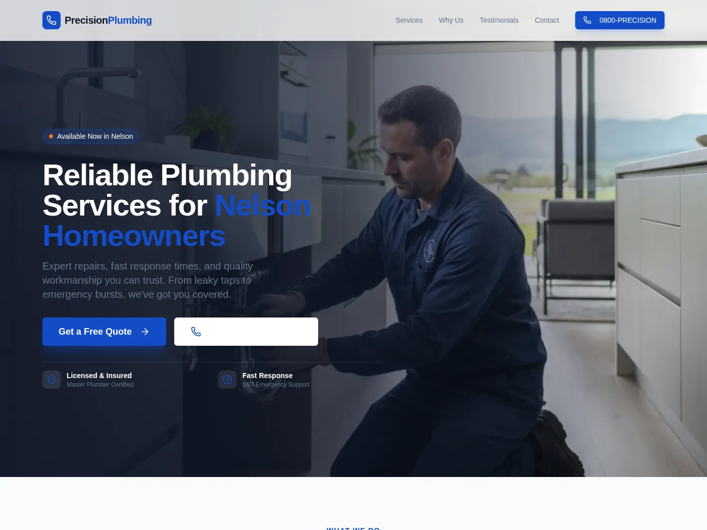 Precision Plumbing Site