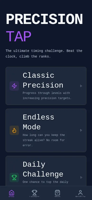 Precision Tap Arcade