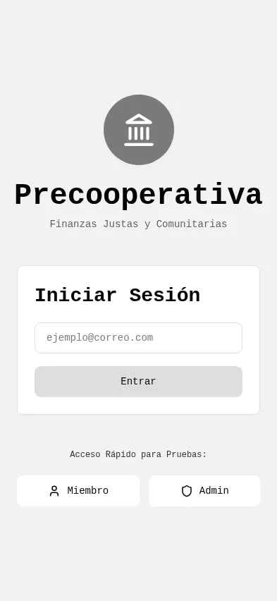 Precoop Savings App