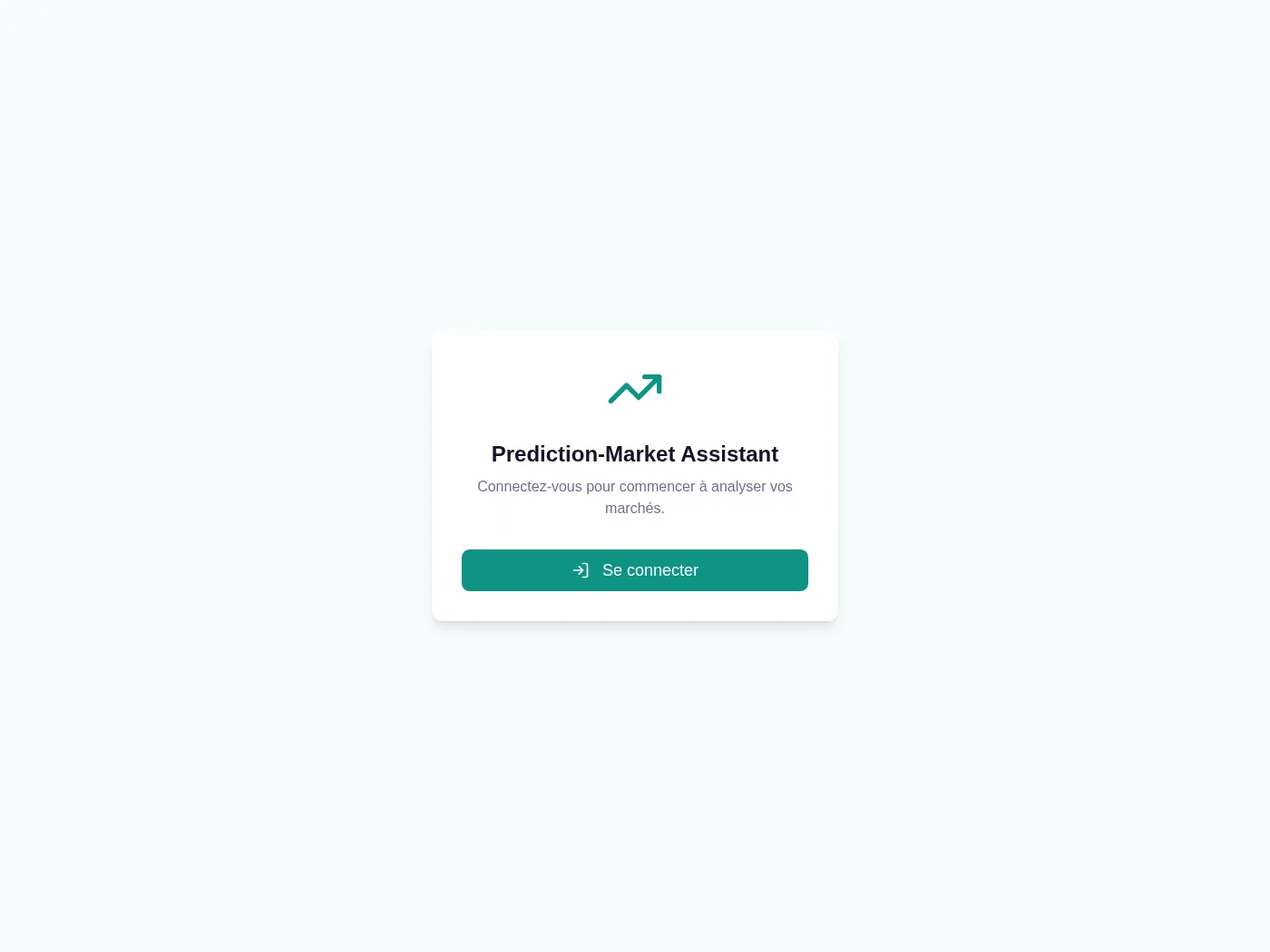 Assistant Marchés Prédictifs
