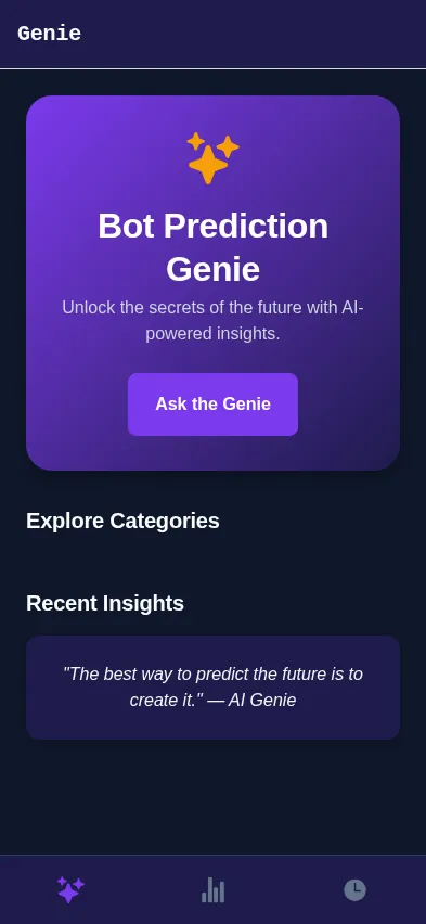 Bot Prediction Genie