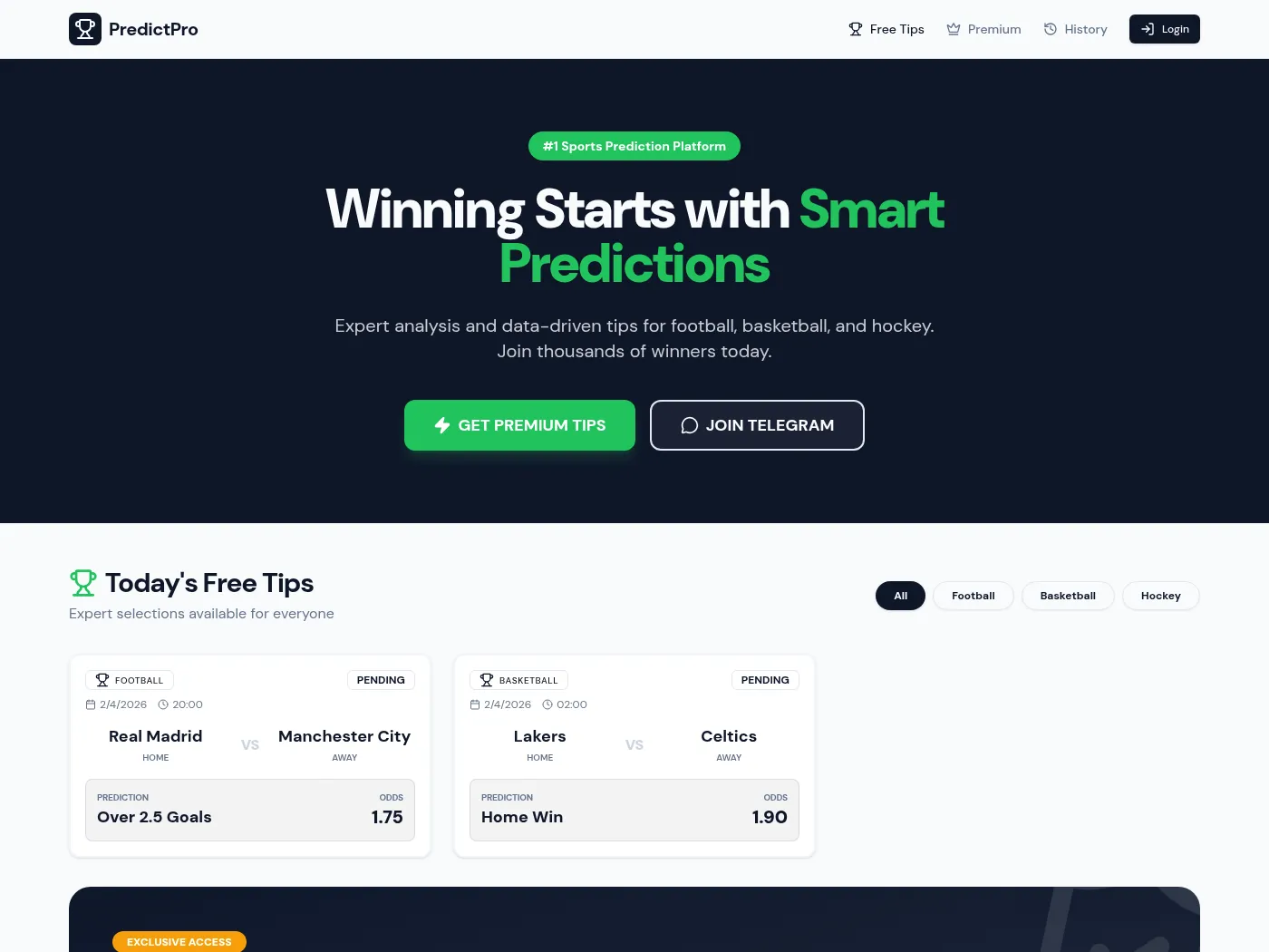 PredictPro Sports Tips