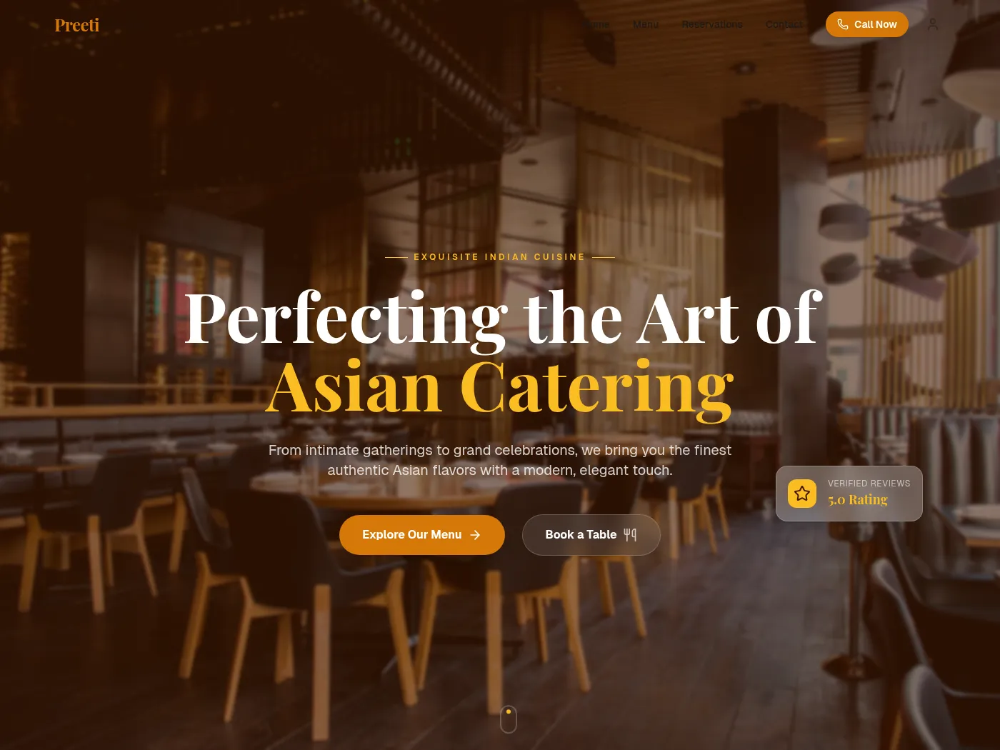 Preeti Restaurant Clone