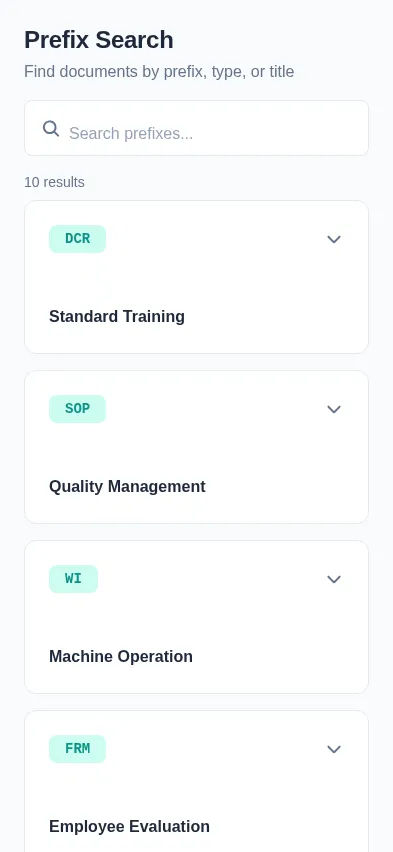 Prefix Search Tool