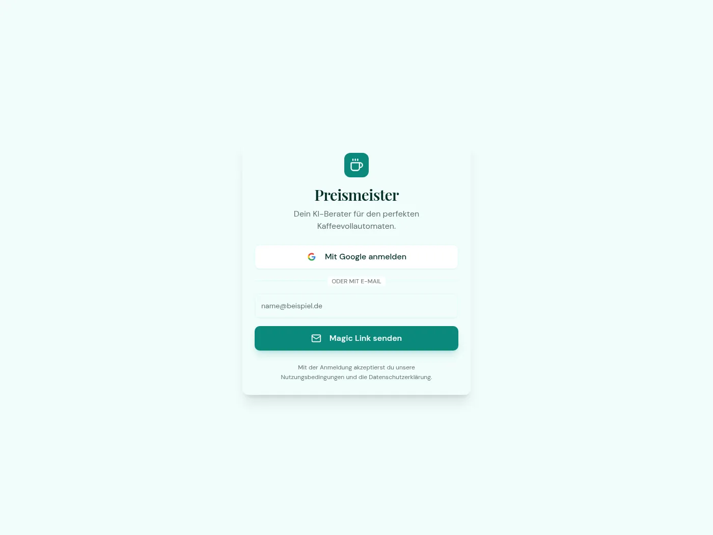 Preismeister AI Advisor