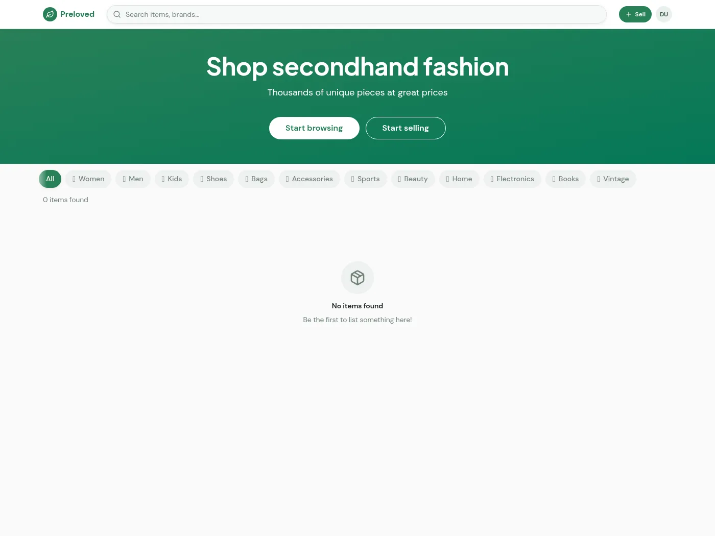Preloved Marketplace