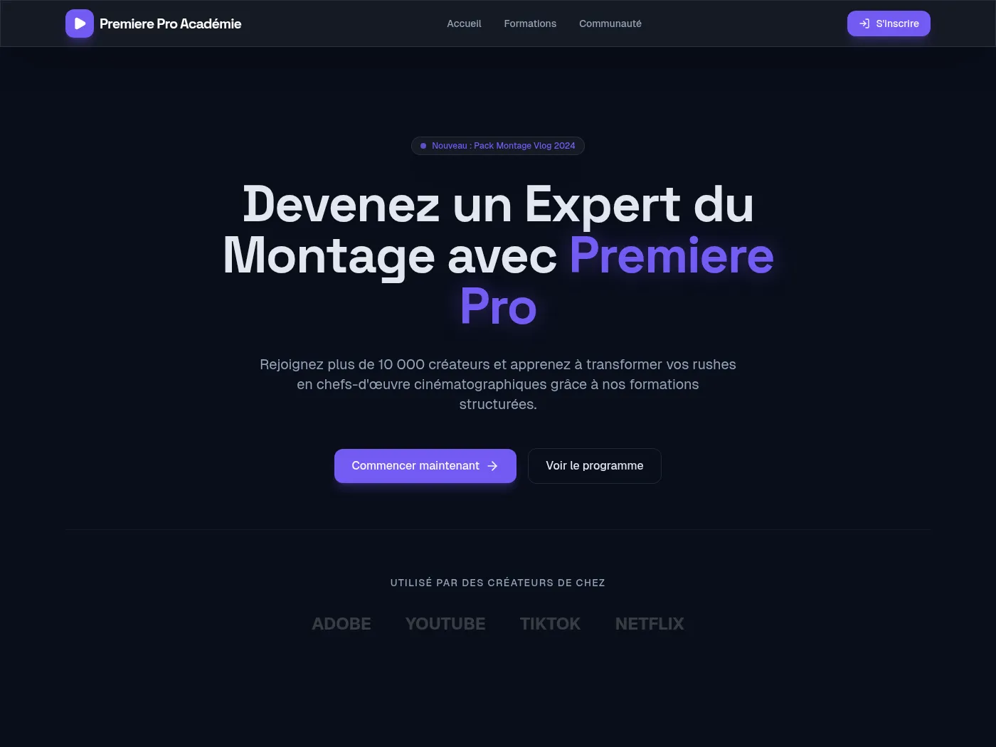 Premiere Pro Académie