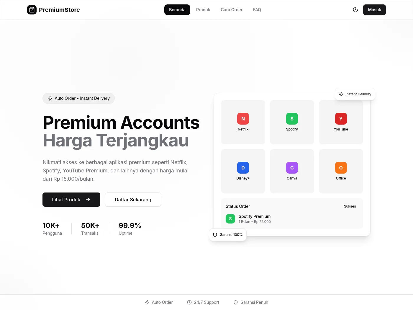 Premium AutoOrder Store
