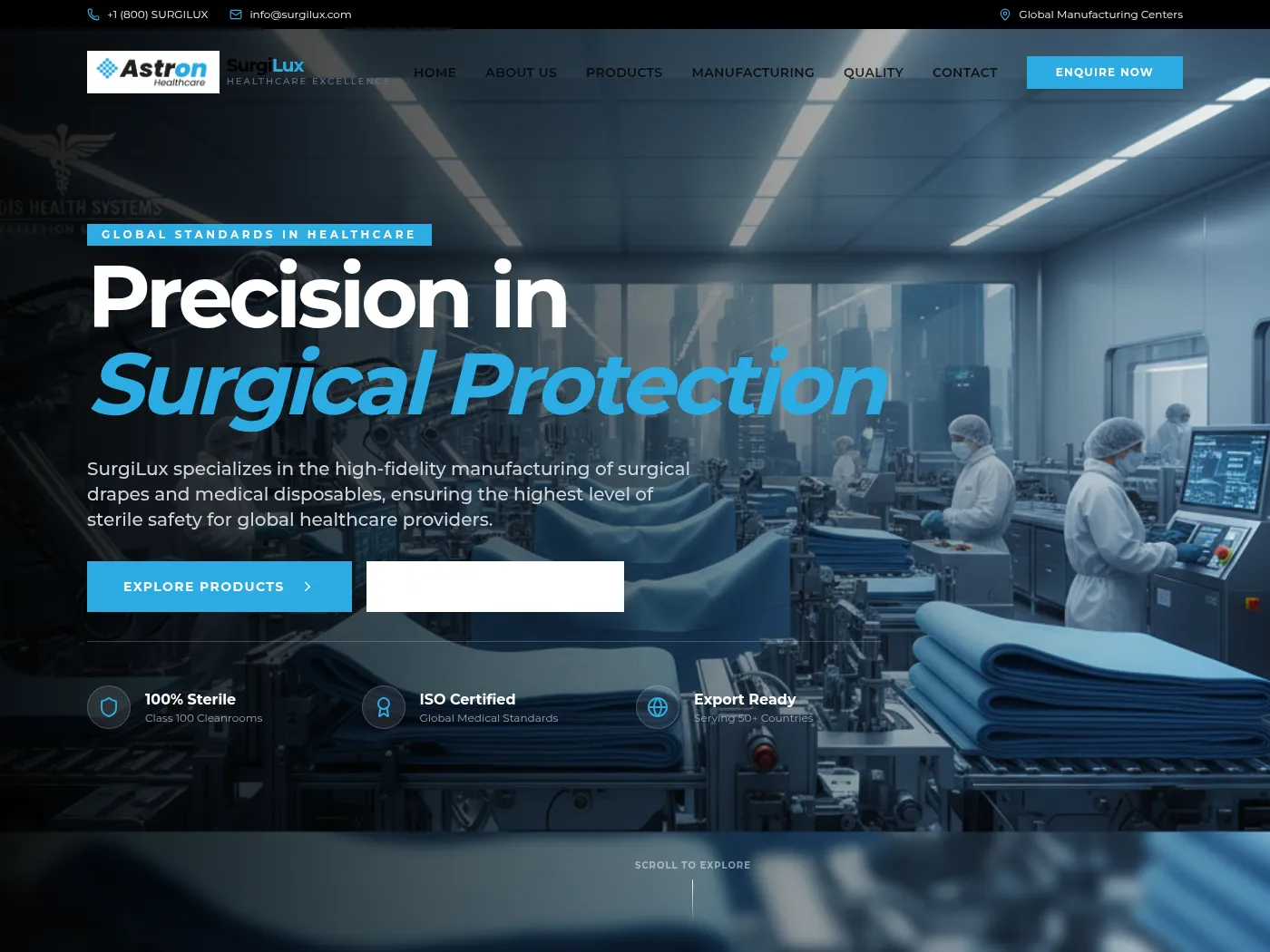 SurgiLux Corporate Website