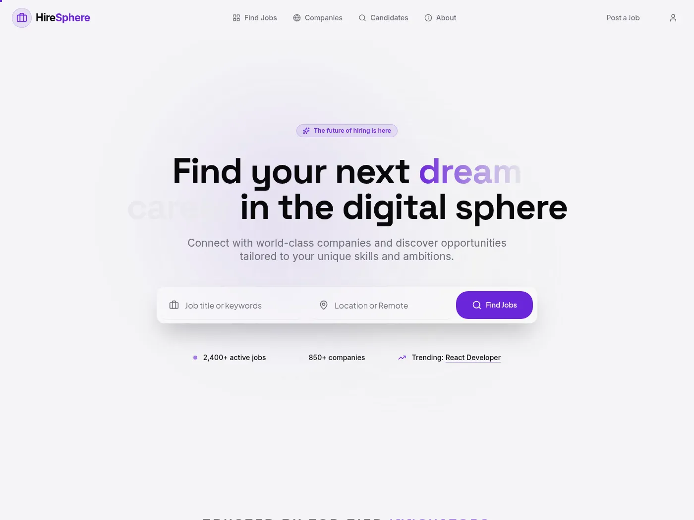Polished Jobs UI
