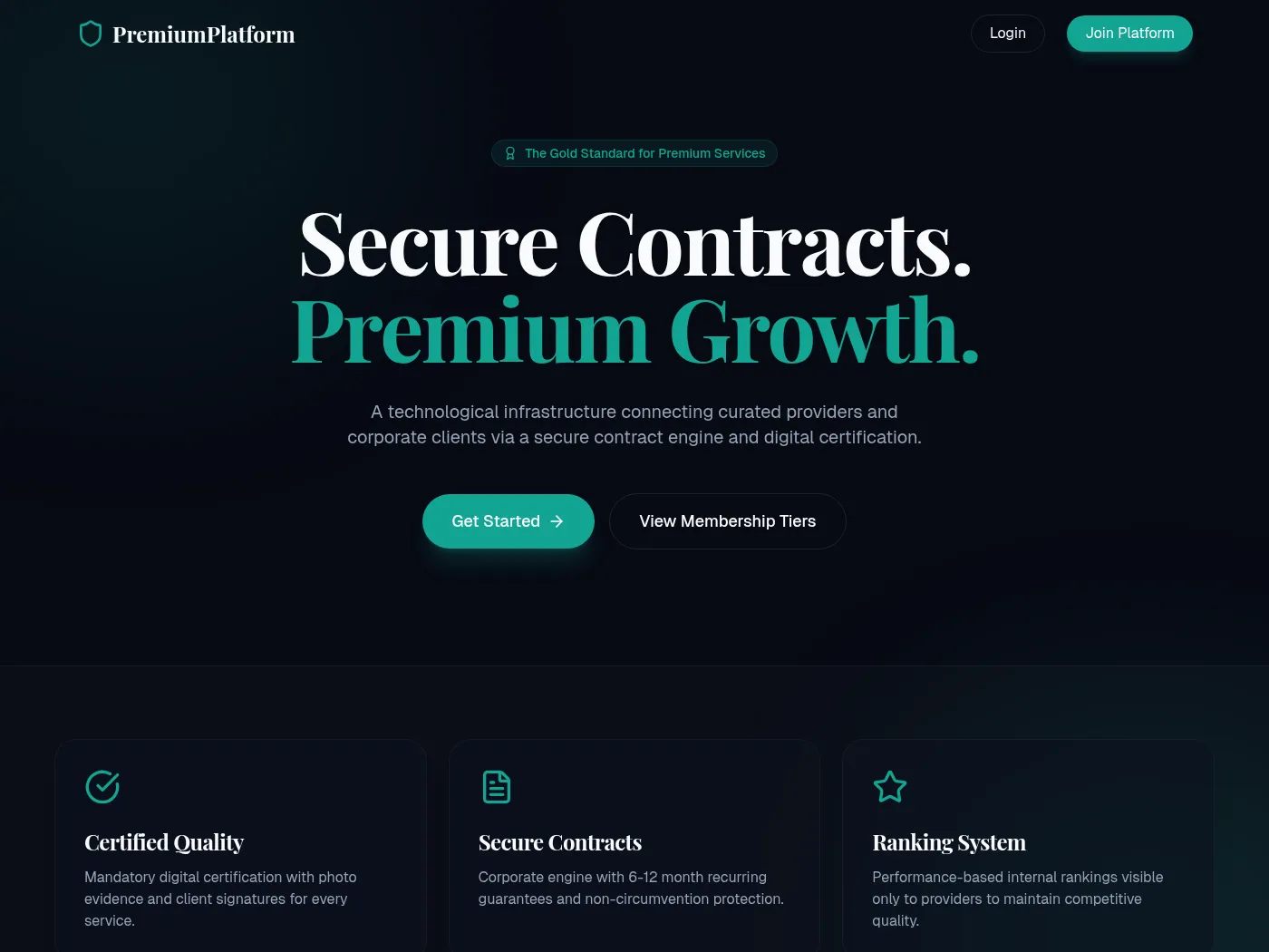 Premium Service Platform