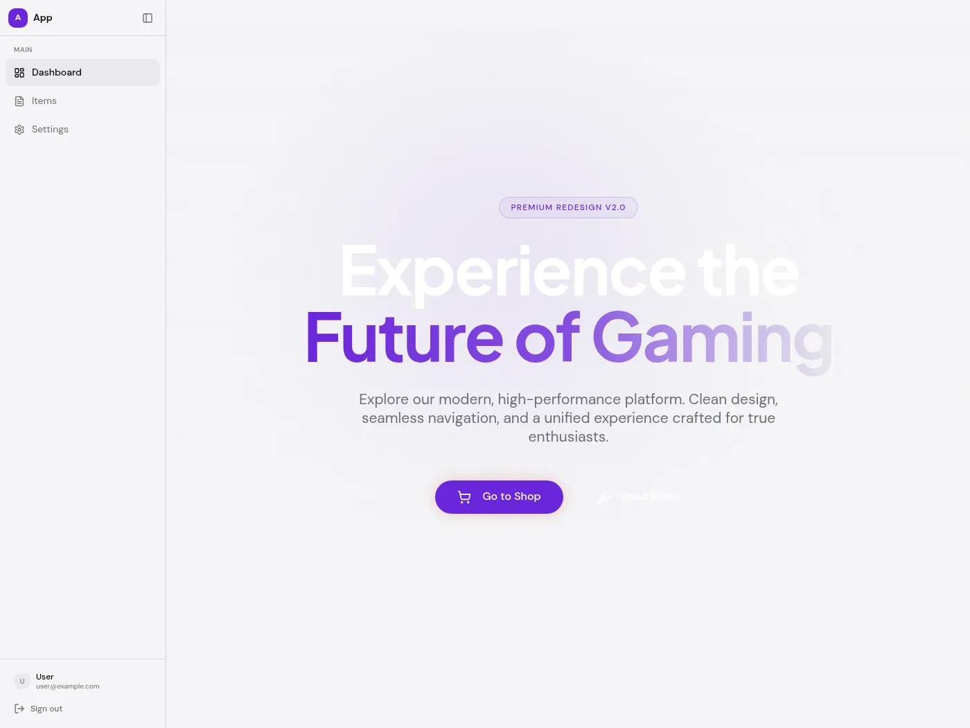 Premium UI Website Overhaul