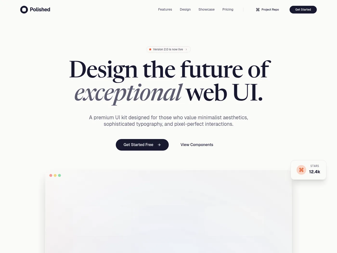 Polished UI Website Kit