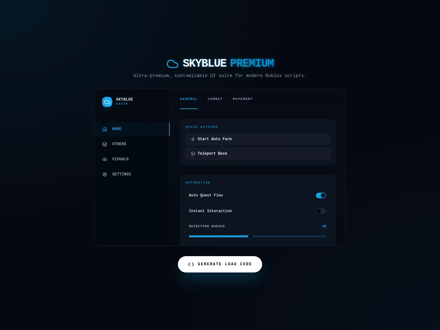 SkyBlue Premium UI Suite