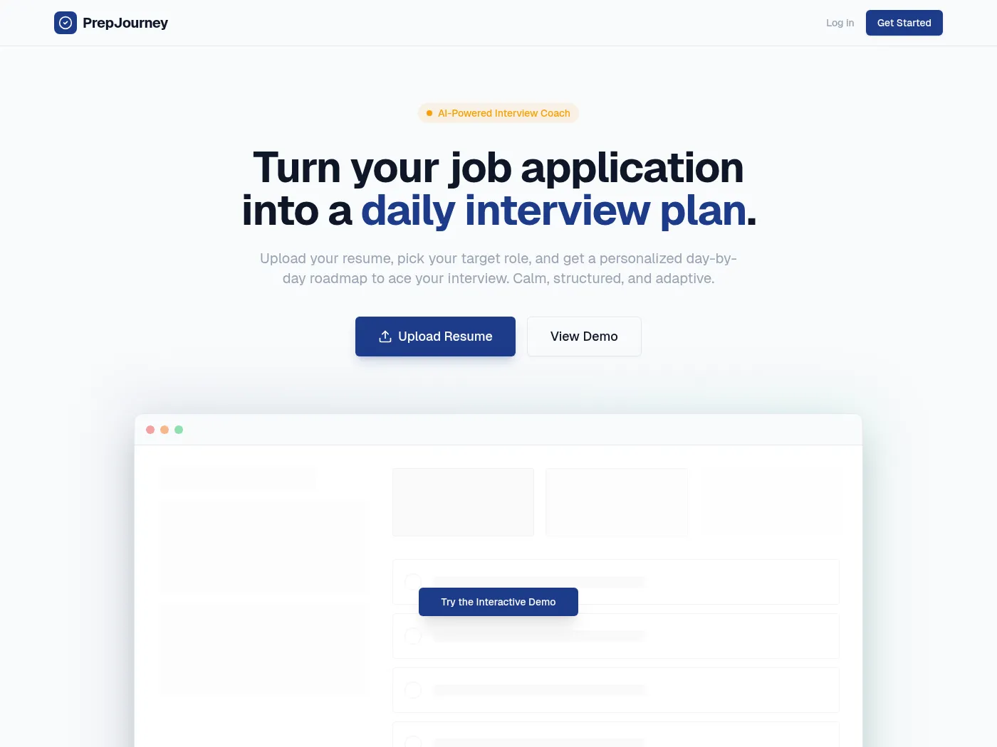 PrepJourney AI Platform