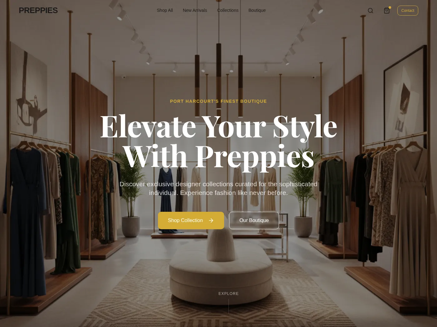 Preppies Boutique Site