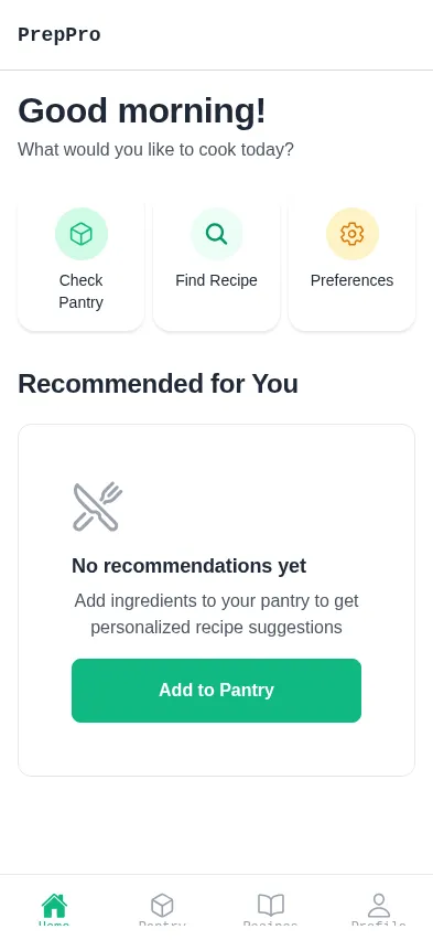 PrepPro Meal Coach