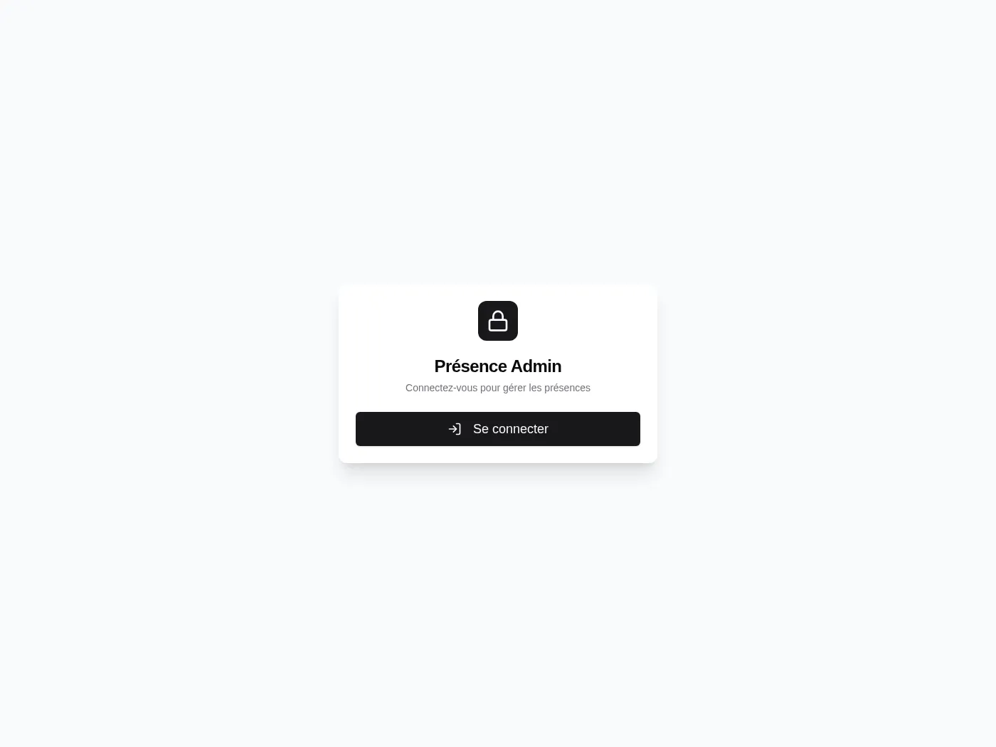 Présence Admin Manager