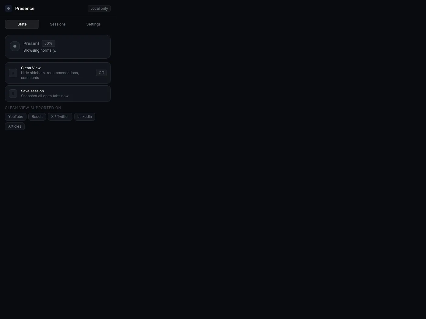 Presence Ambient Extension