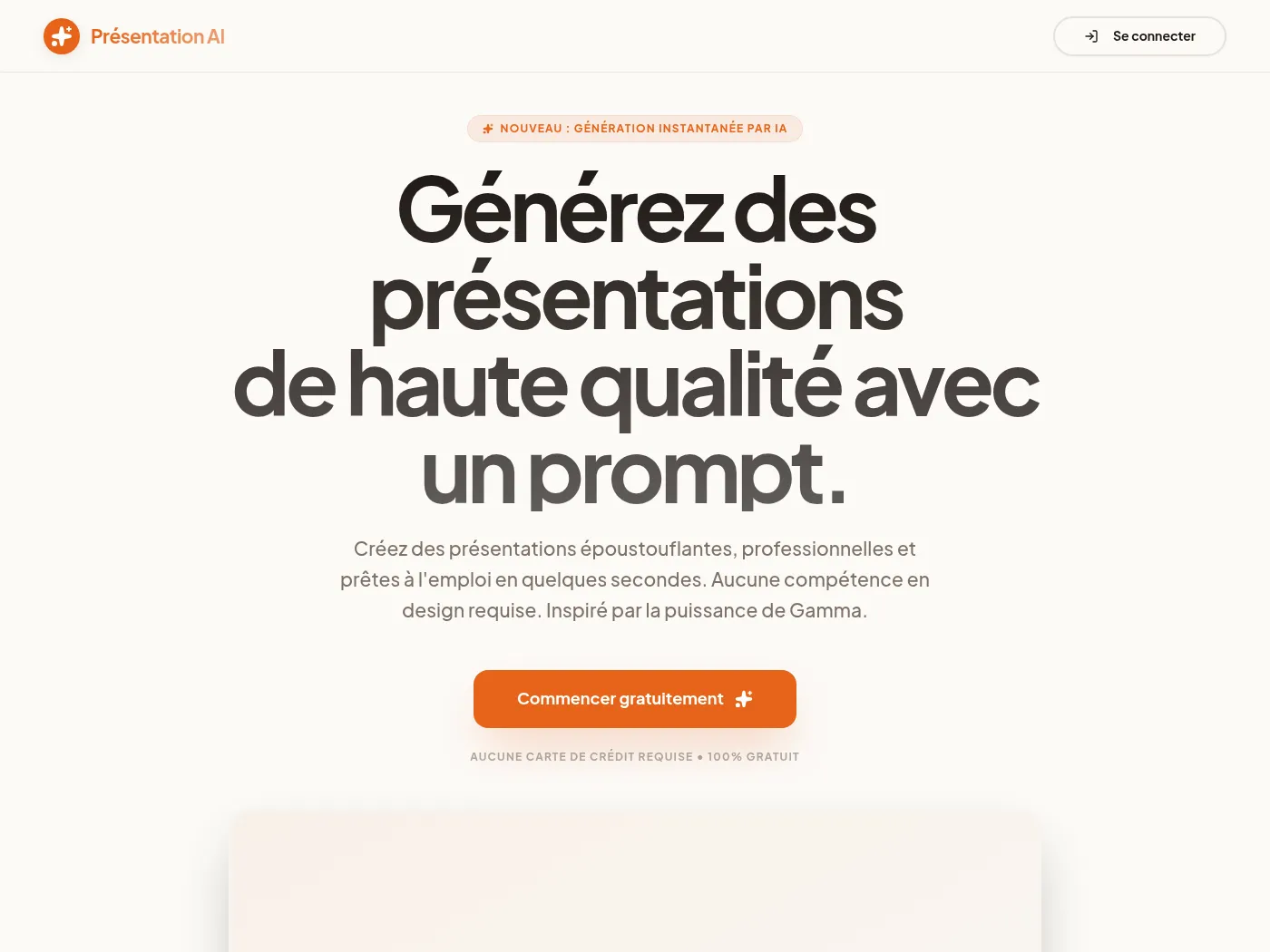 Présentation AI Gratuite