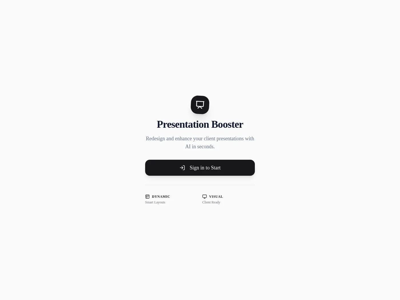 Client Presentation Booster