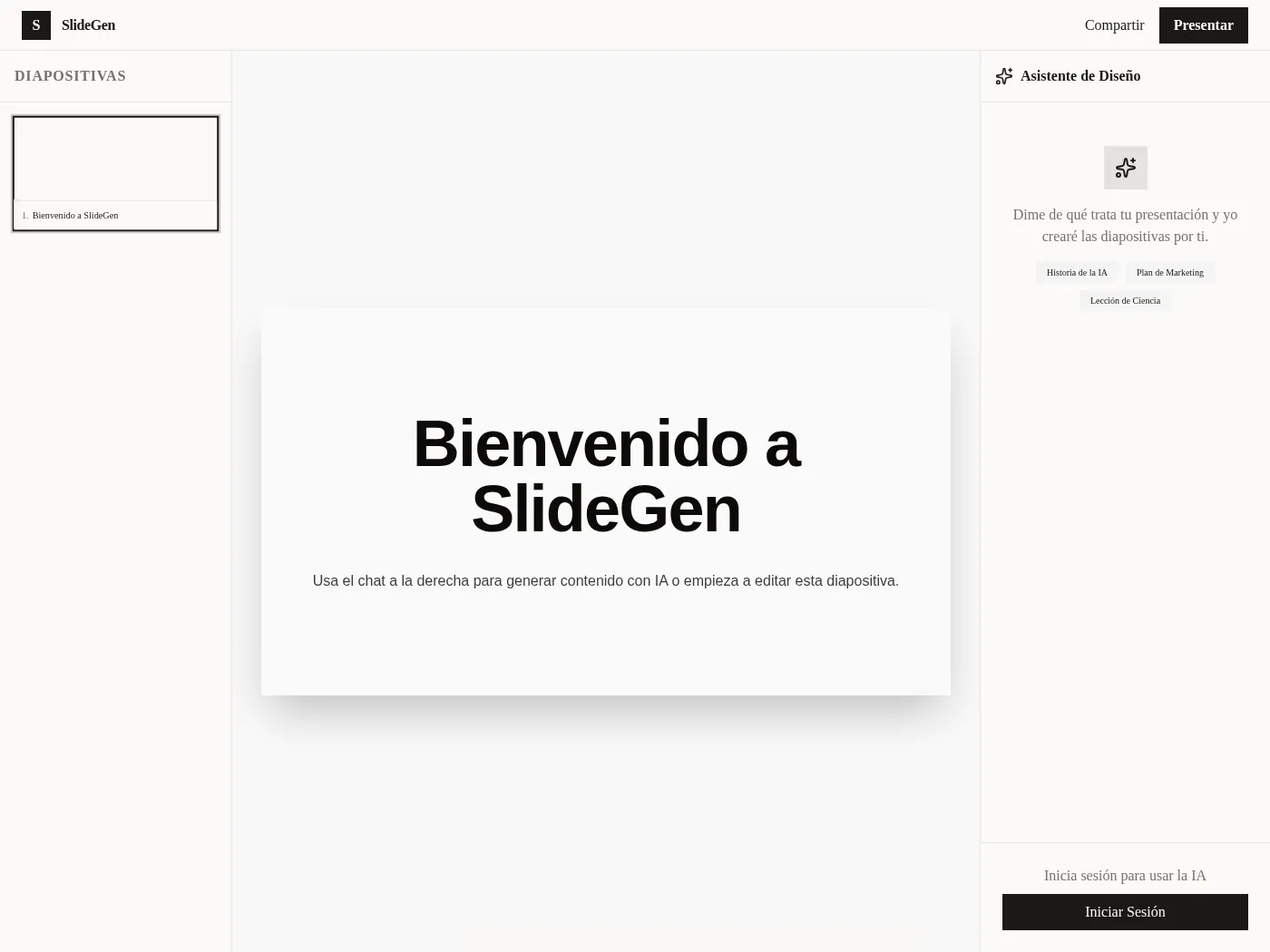 SlideGen Presentation Builder