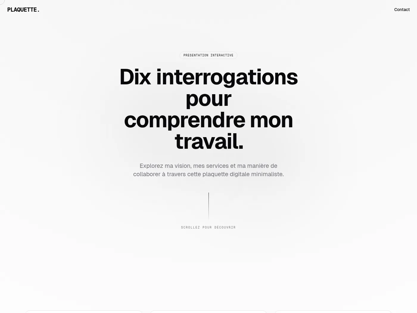 Plaquette de Présentation