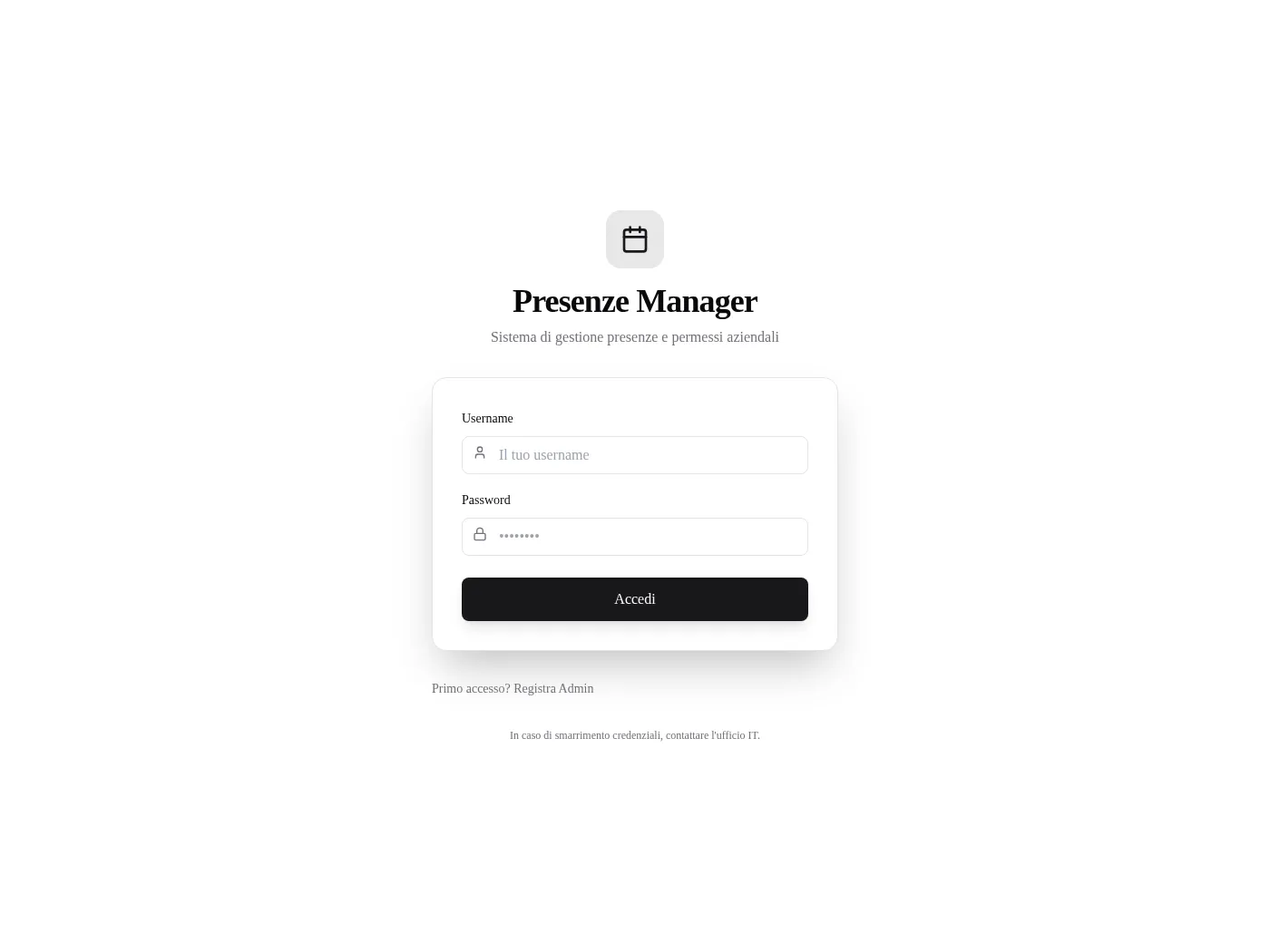 Presenze Manager
