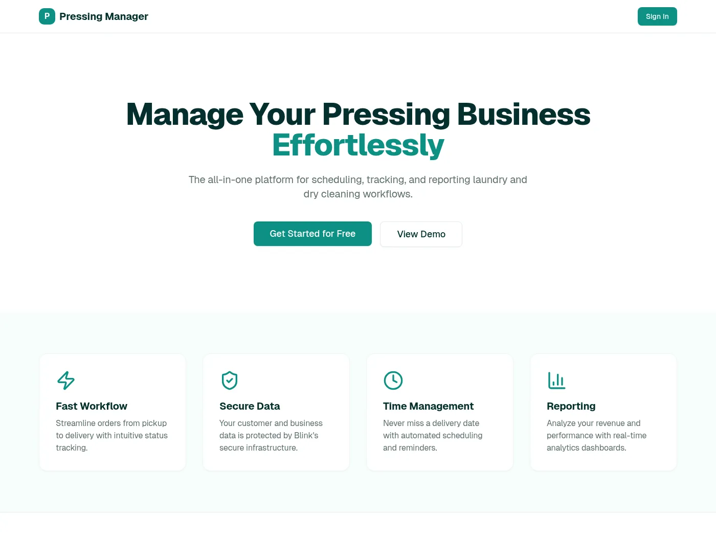 Pressing Manager