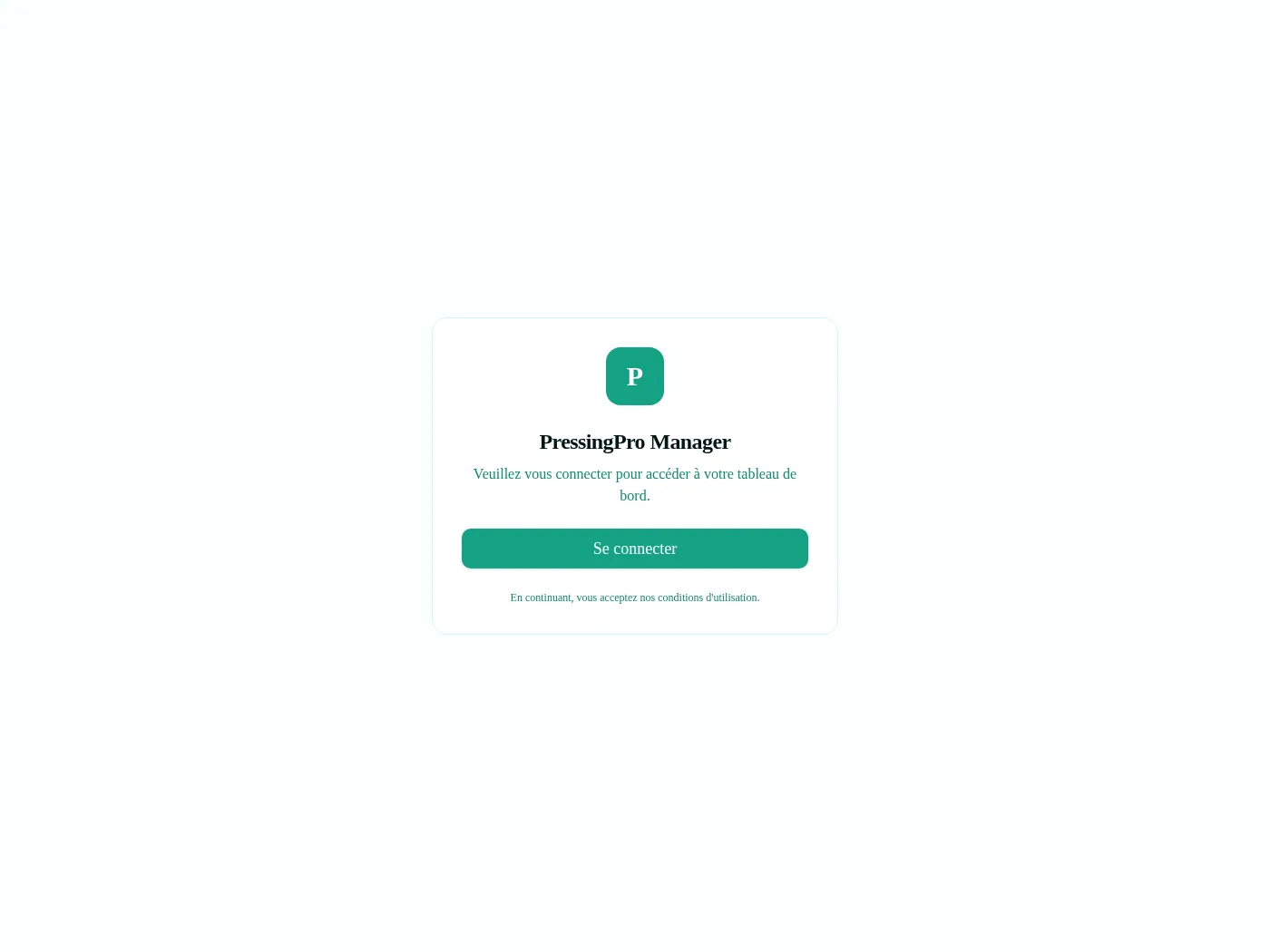 PressingPro Manager