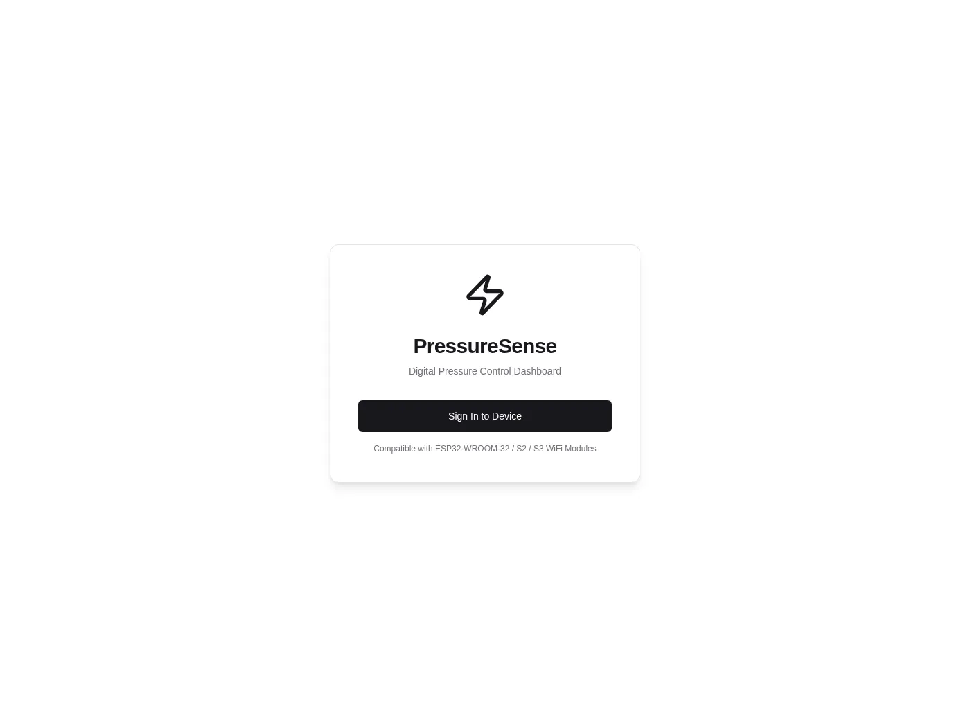 PressureSense Dashboard