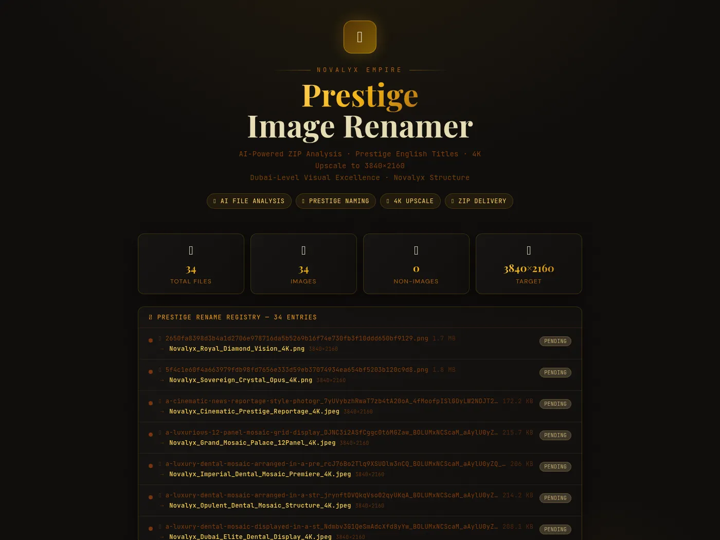 Prestige Image Renamer