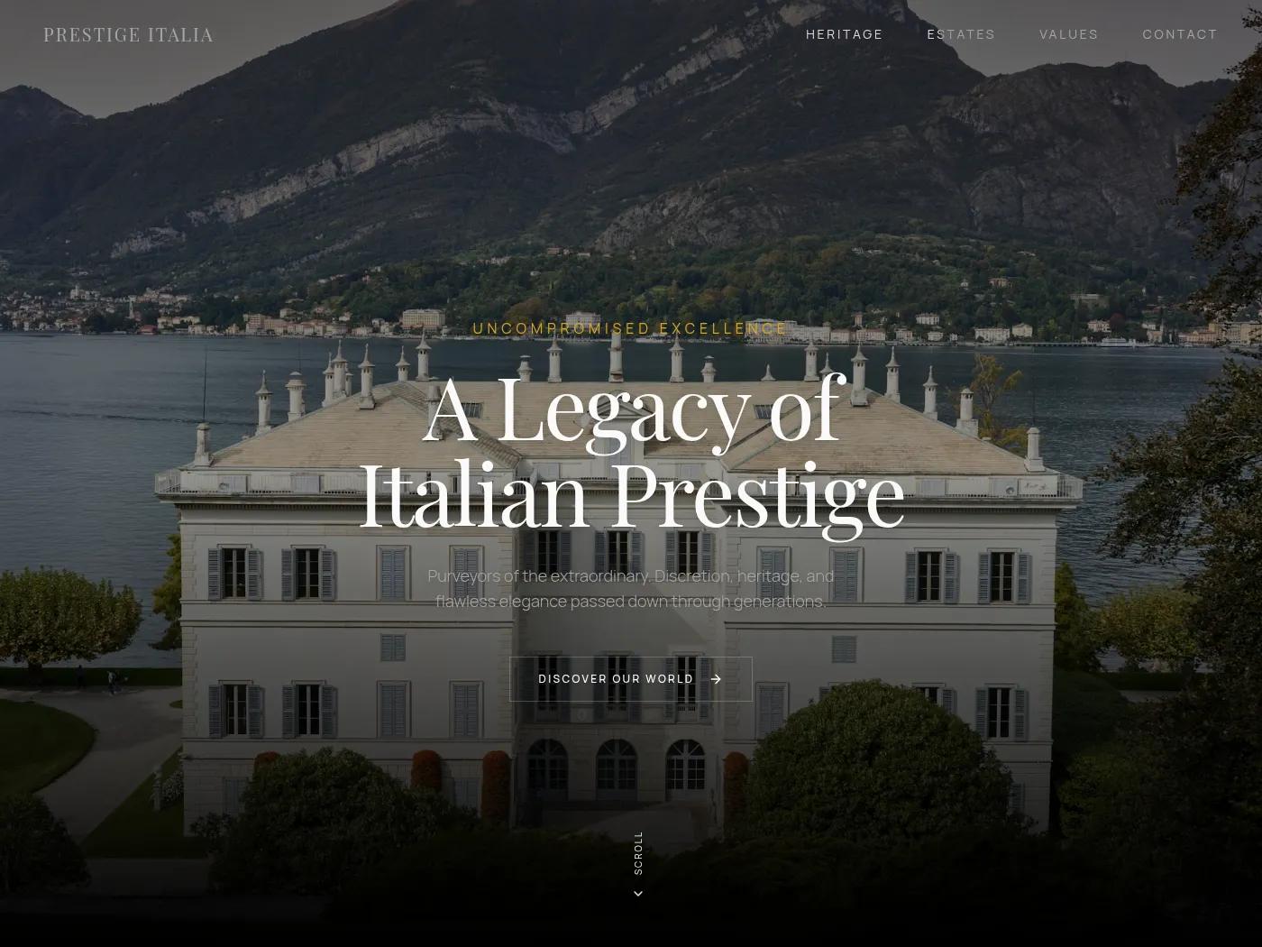 Prestige Italia Landing