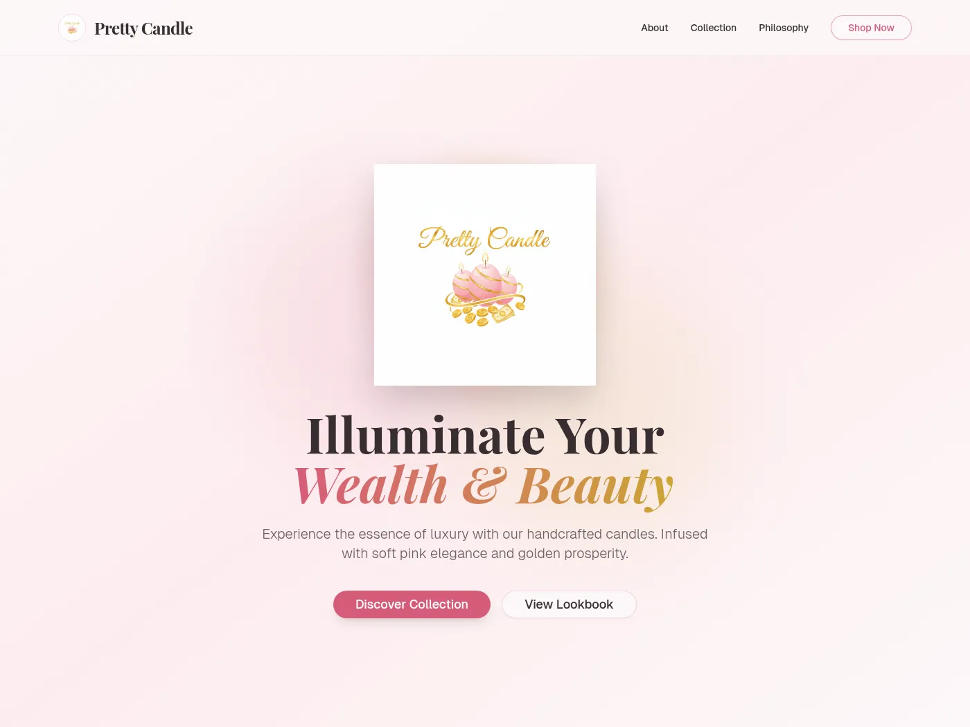 Pretty Candle Luxe Logo