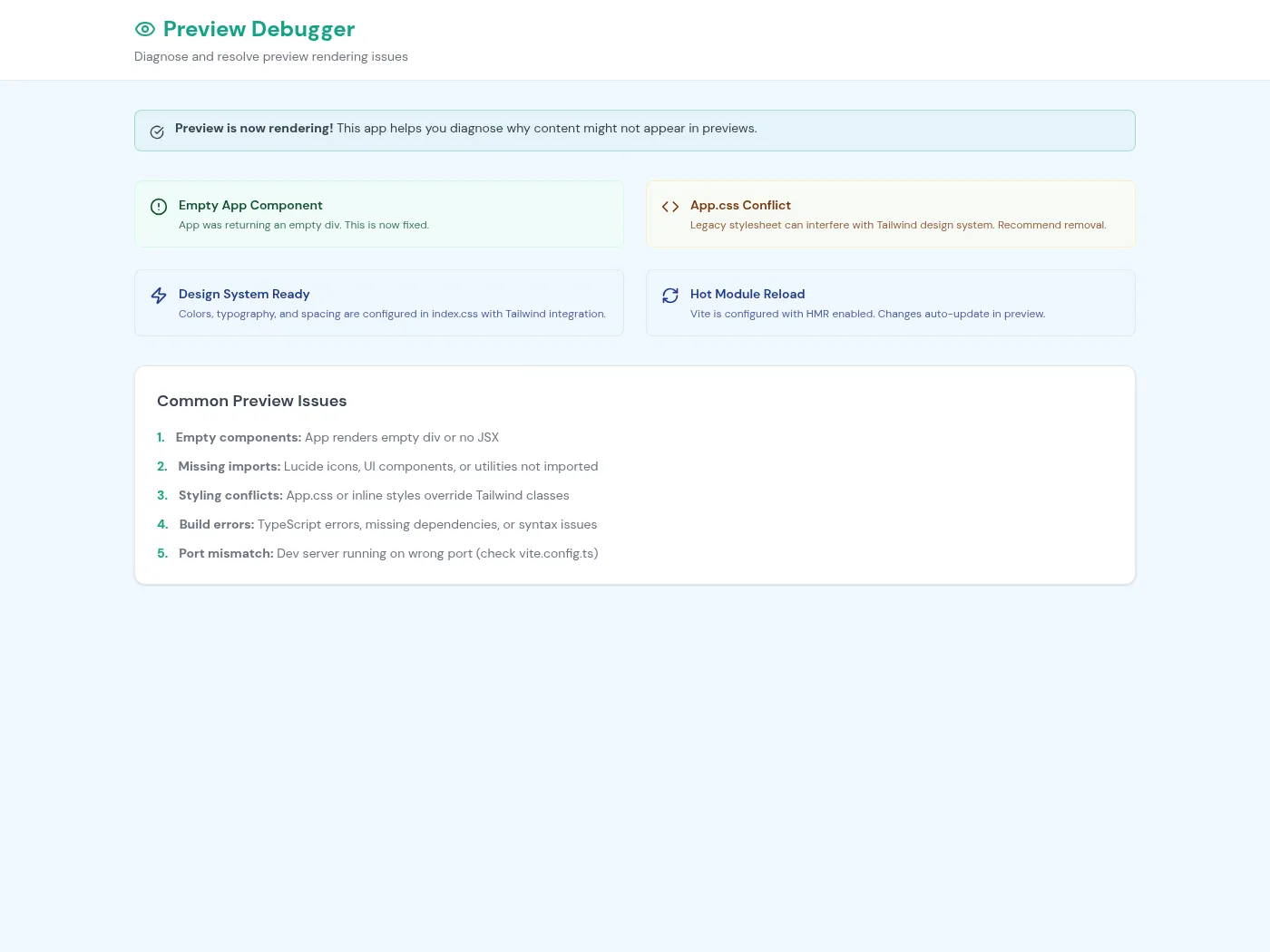 Preview Debugger