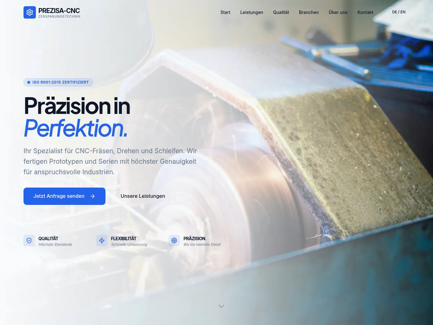 Prezisa CNC Web Presence