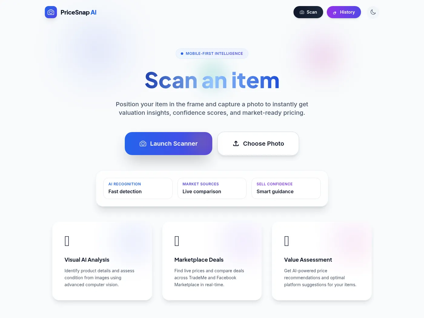 PriceSnap AI
