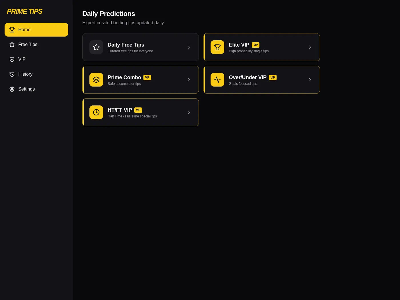 Prime Betting Tips Clone