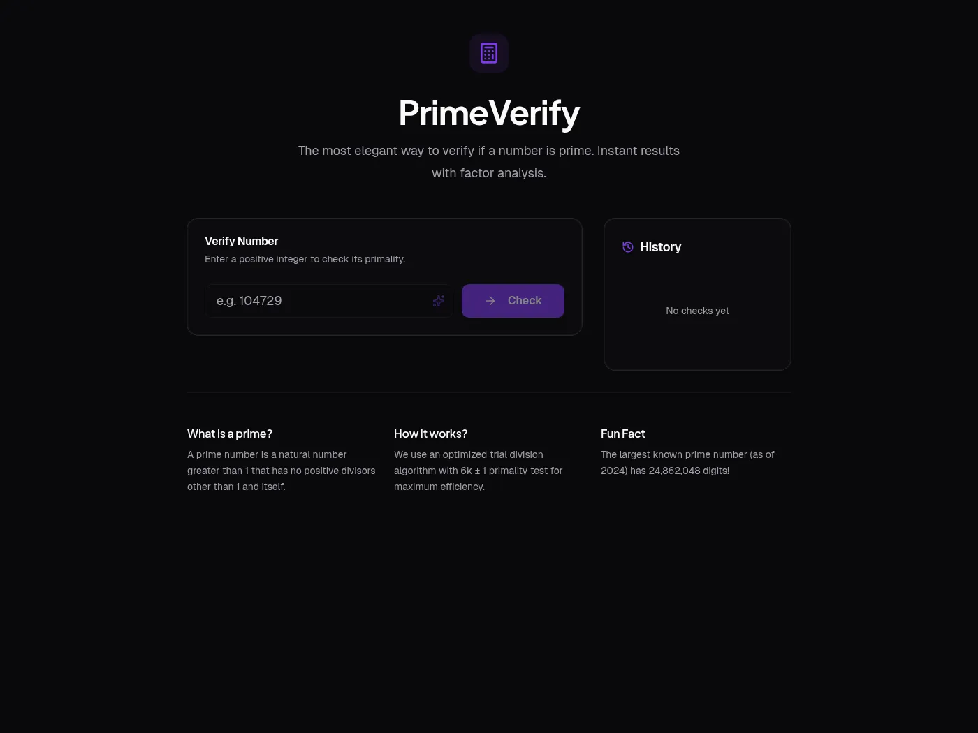 Prime Checker App
