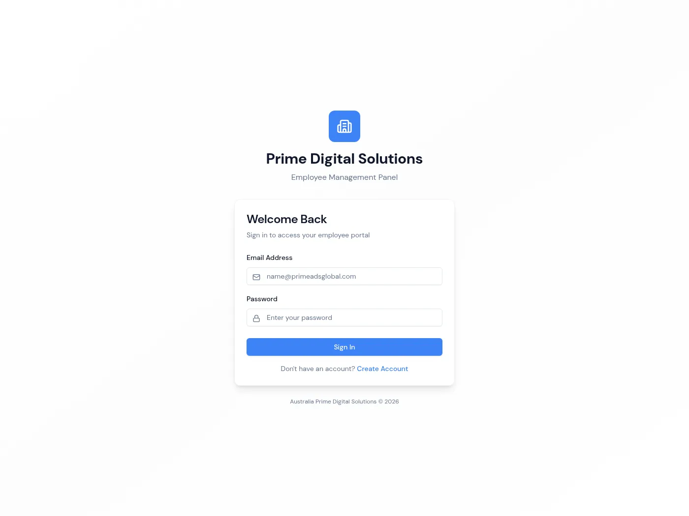 Prime Digital Employee Panel