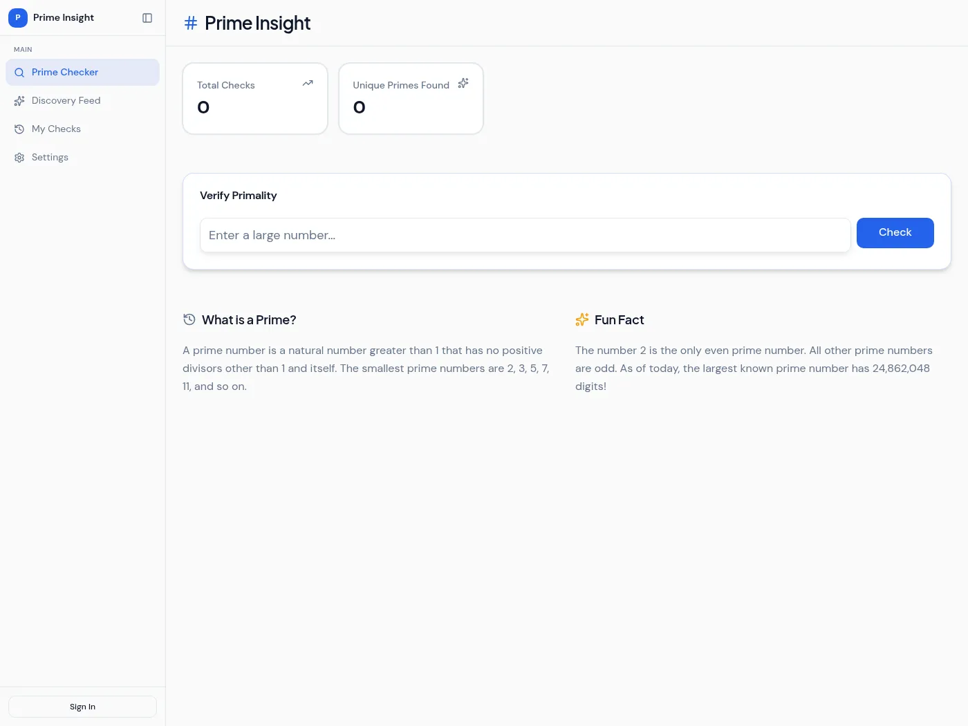Prime Insight Web