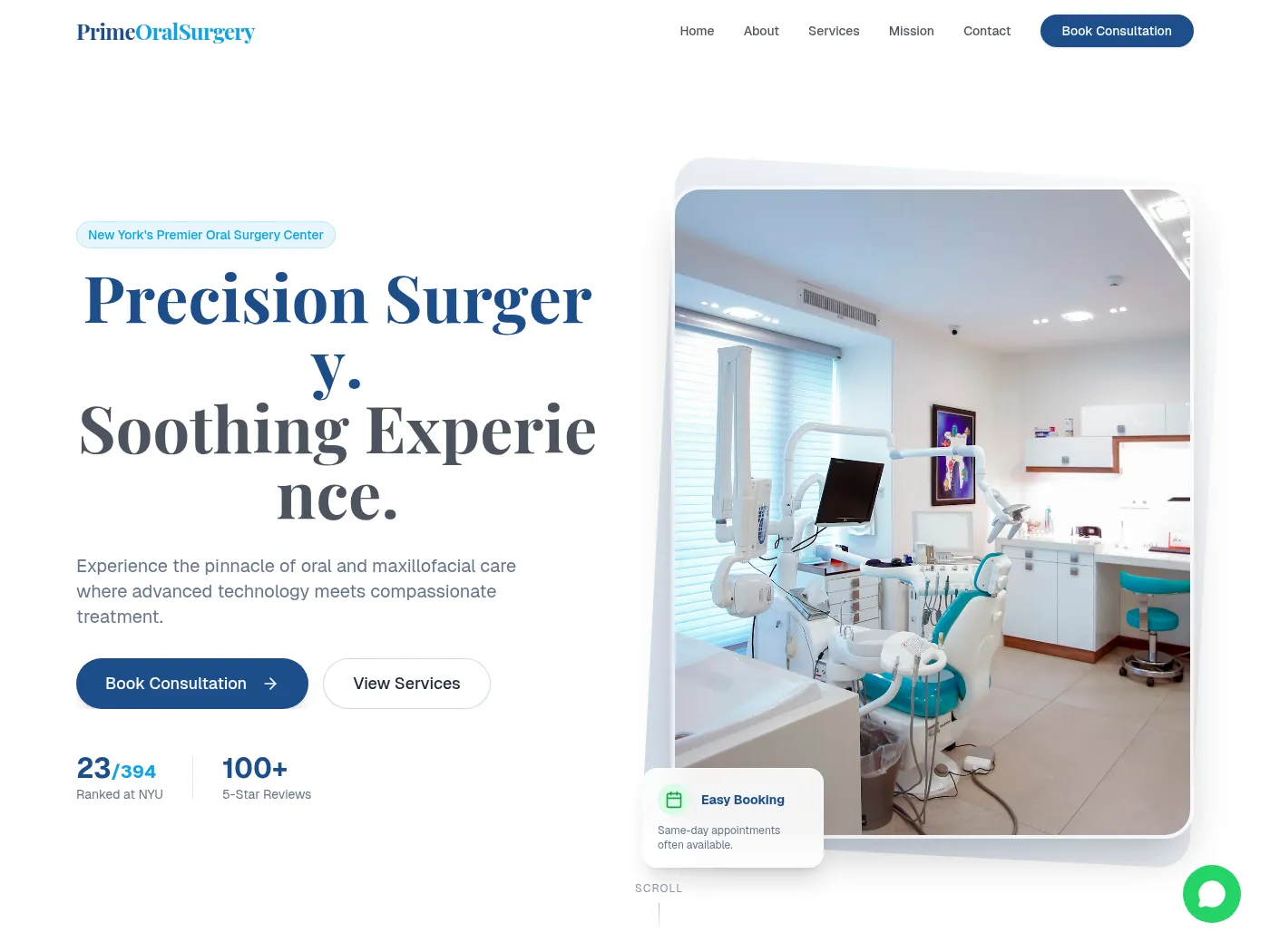 Prime Surgery Web Experience