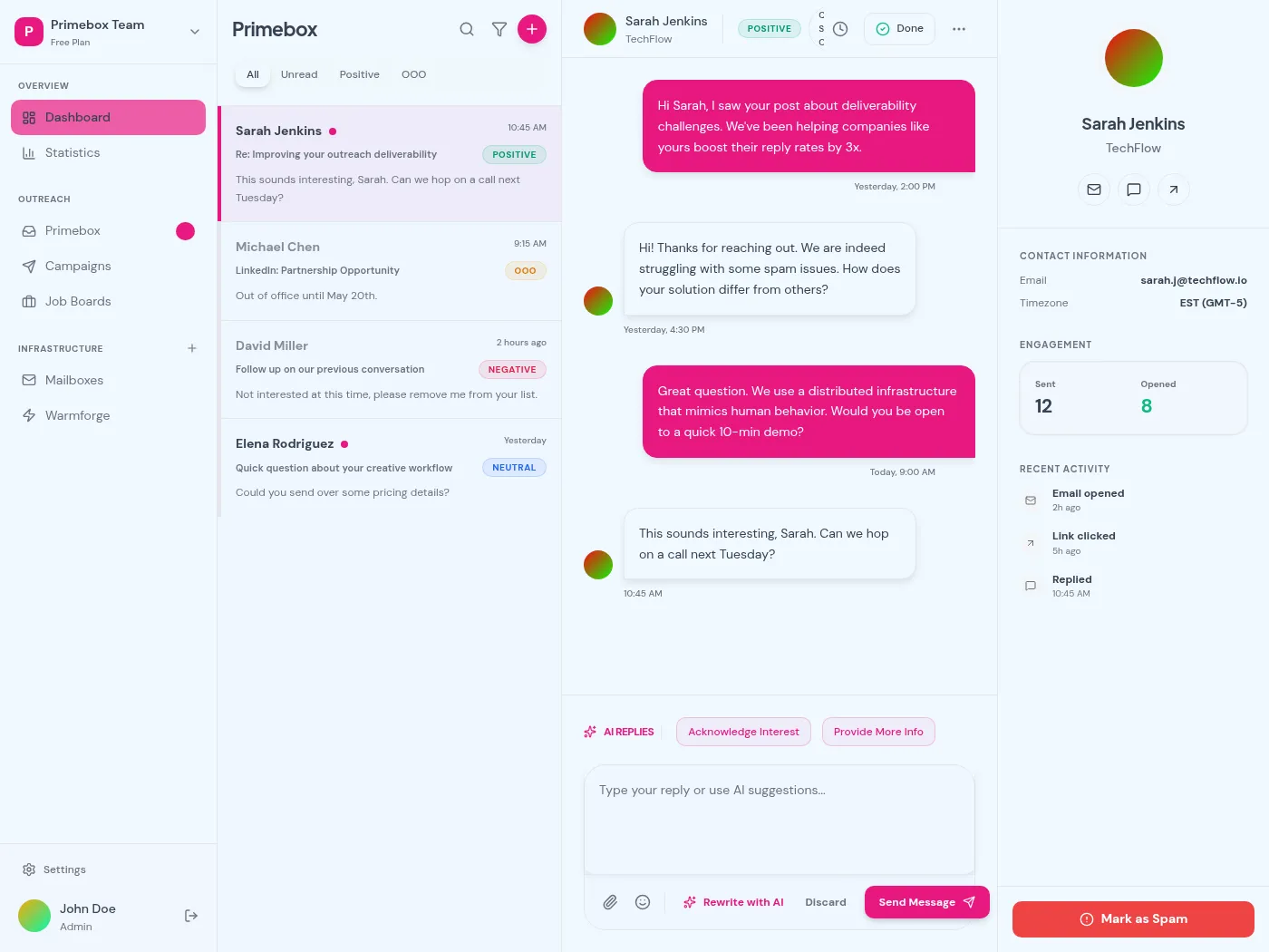Primebox UI Clone